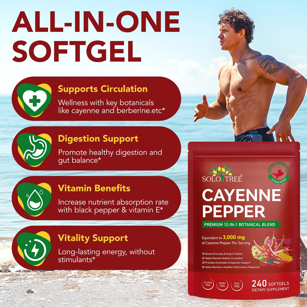 Convenient cayenne supplement for daily use