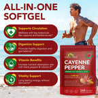 Convenient cayenne supplement for daily use