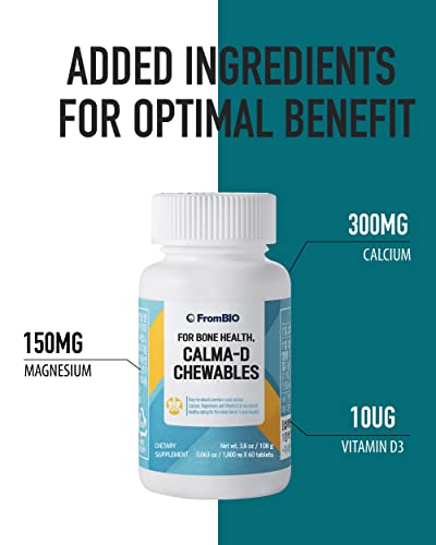 Convenient chewable calcium tablets