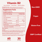 Convenient chewable Riboflavin for vegans