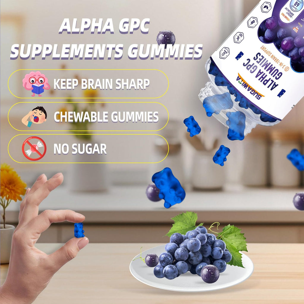 Convenient choline gummies for on-the-go