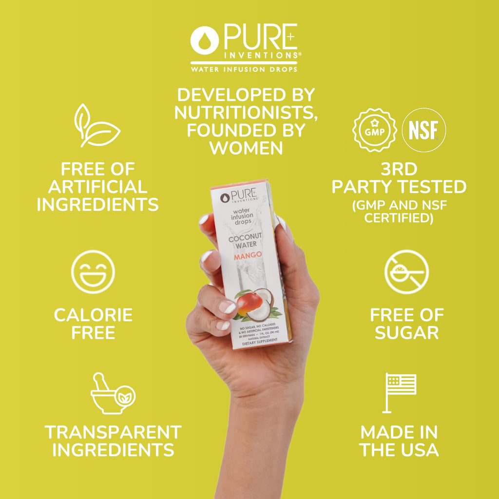 Convenient coconut water drops for hydration