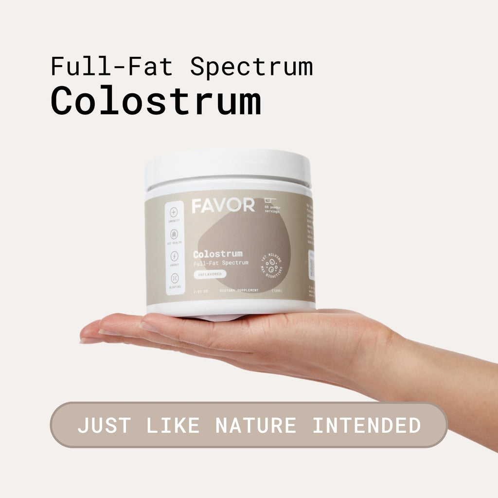 Convenient colostrum powder for busy days