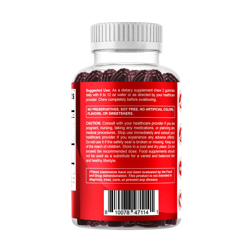 Convenient cranberry gummies for on-the-go