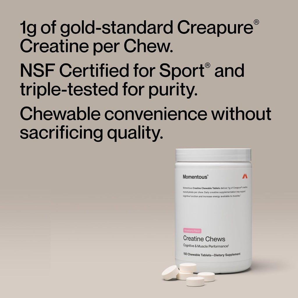 Convenient creatine chews for athletes