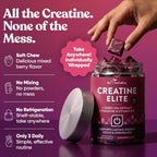 Convenient creatine chews for workouts