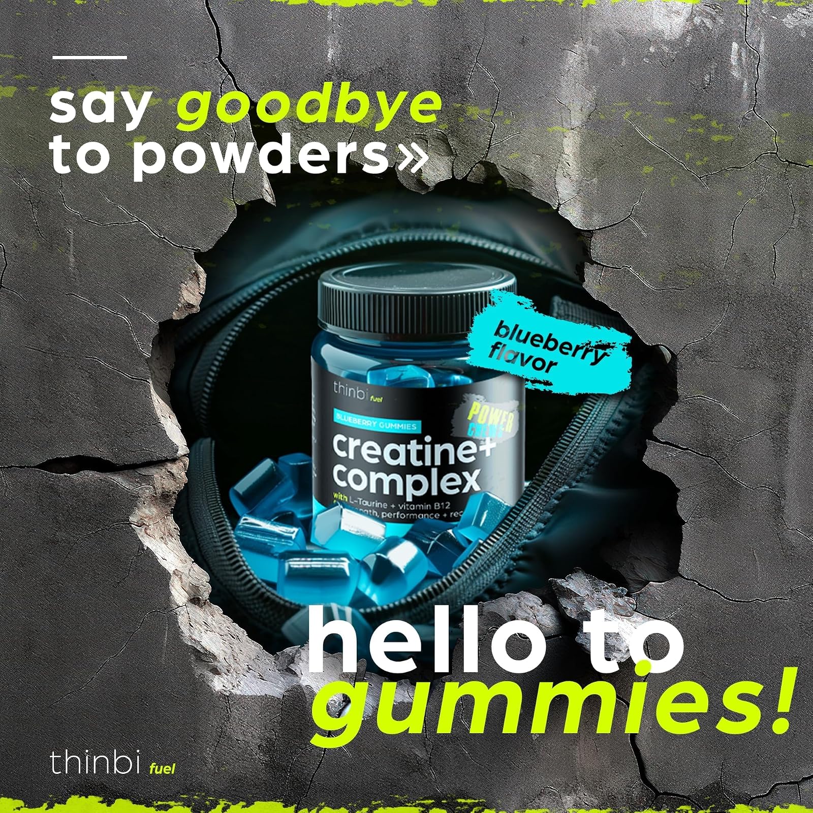 Convenient creatine gummies for athletes