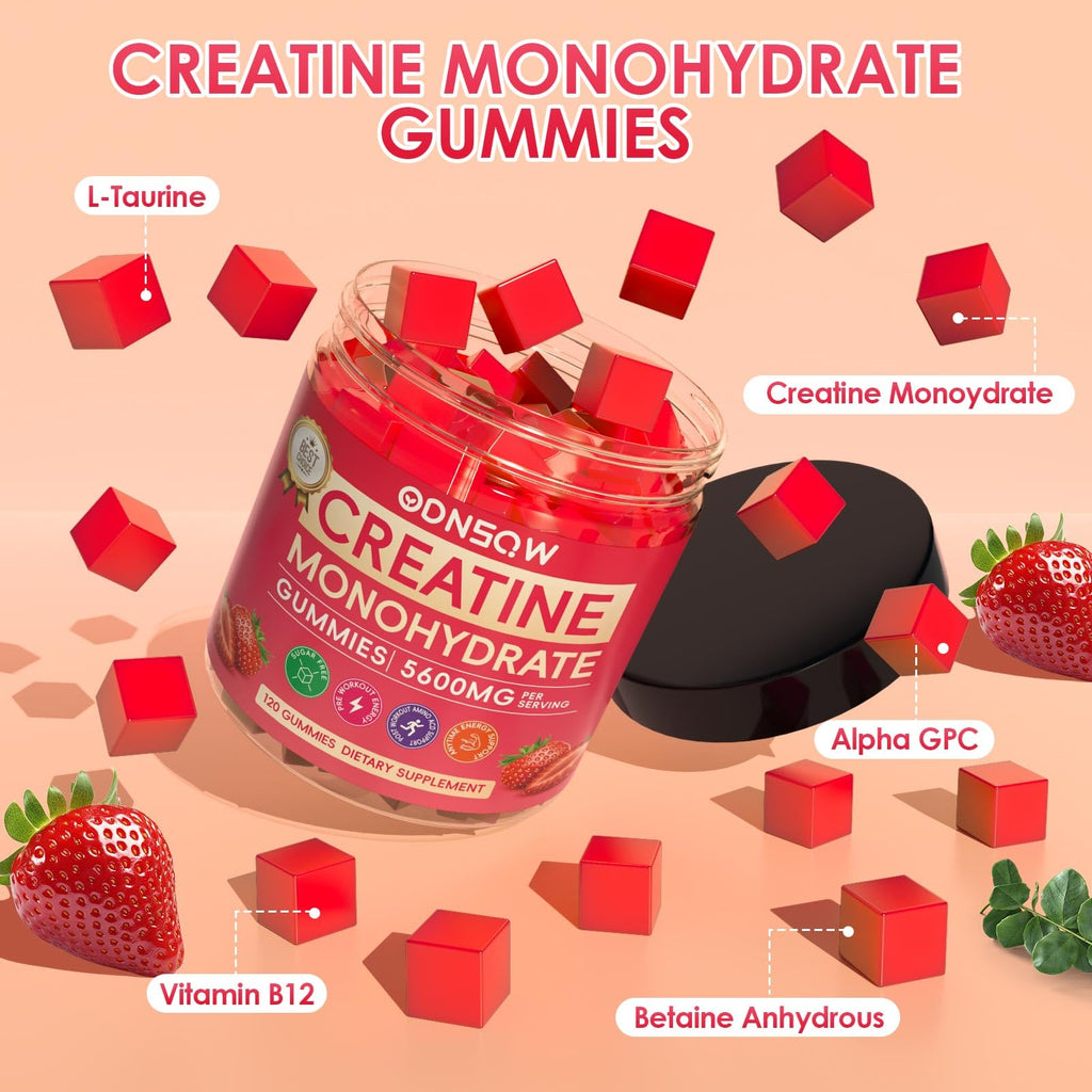 Convenient creatine gummies for workouts
