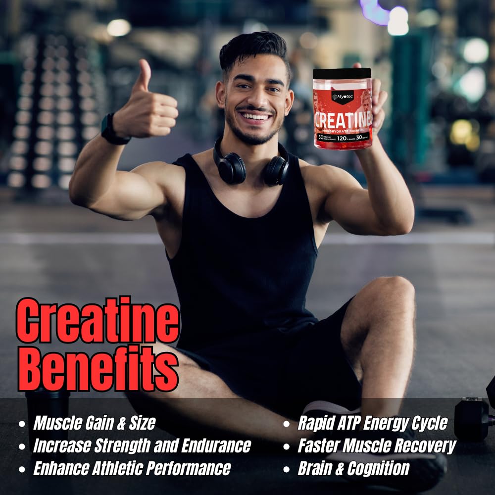 Convenient creatine gummies for workouts