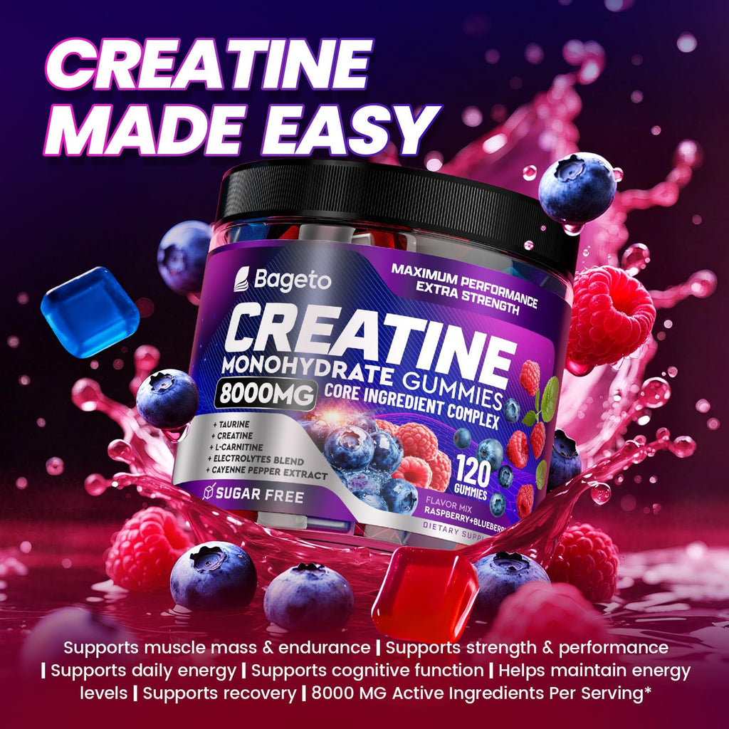 Convenient creatine gummies for workouts