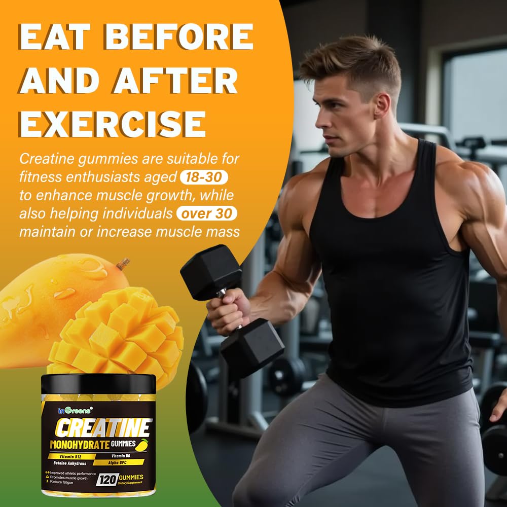 Convenient creatine gummies for workouts