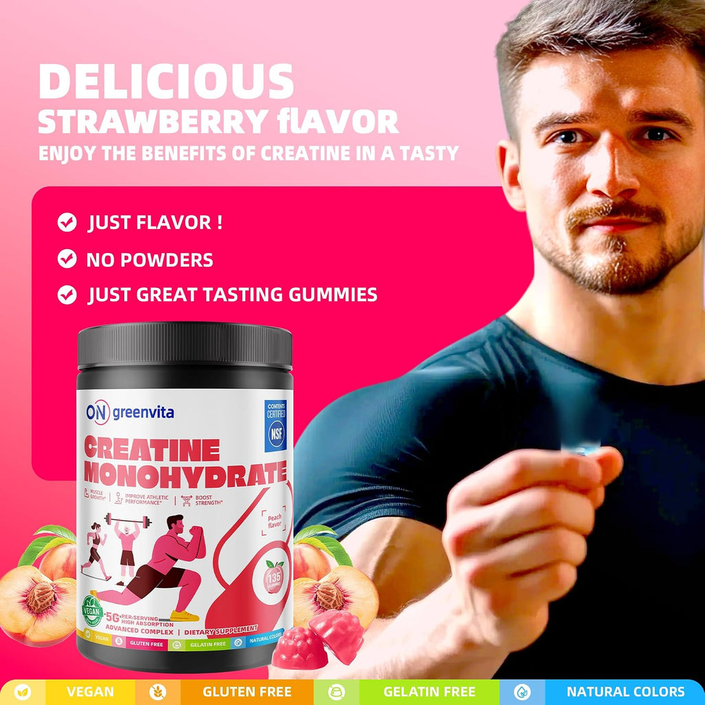 Convenient creatine gummies for workouts