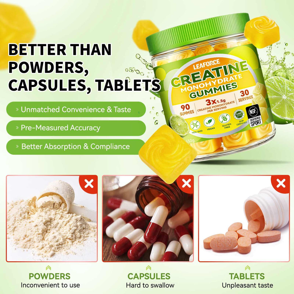 Convenient creatine gummies for workouts