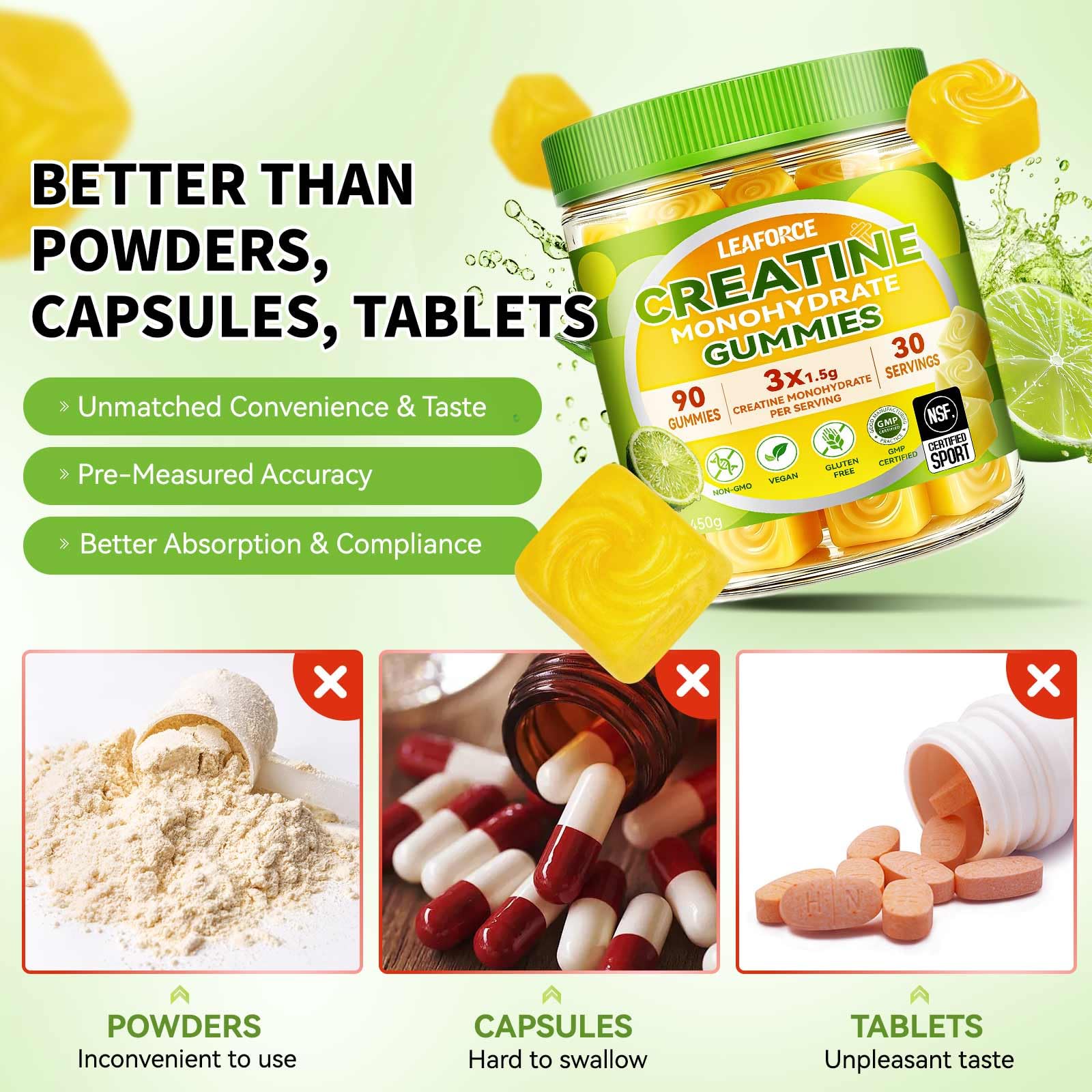 Convenient creatine gummies for workouts