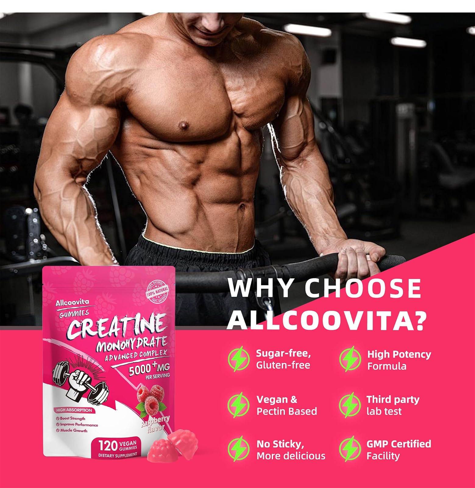 convenient creatine gummy format