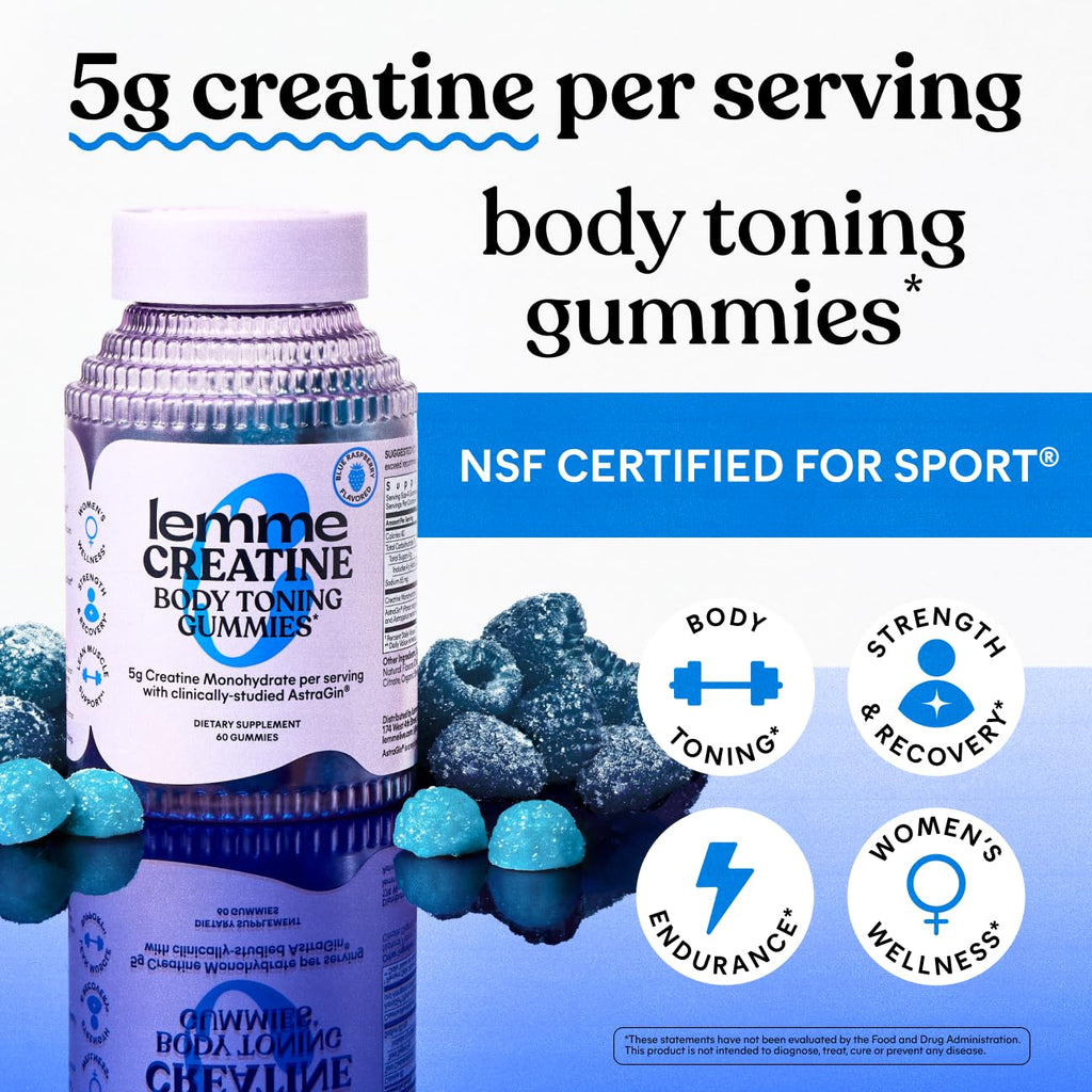 Convenient creatine monohydrate gummies on-the-go