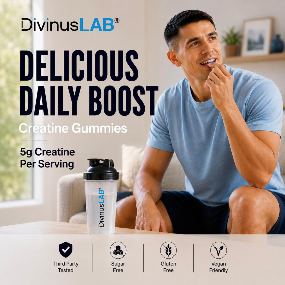 convenient creatine monohydrate gummy form
