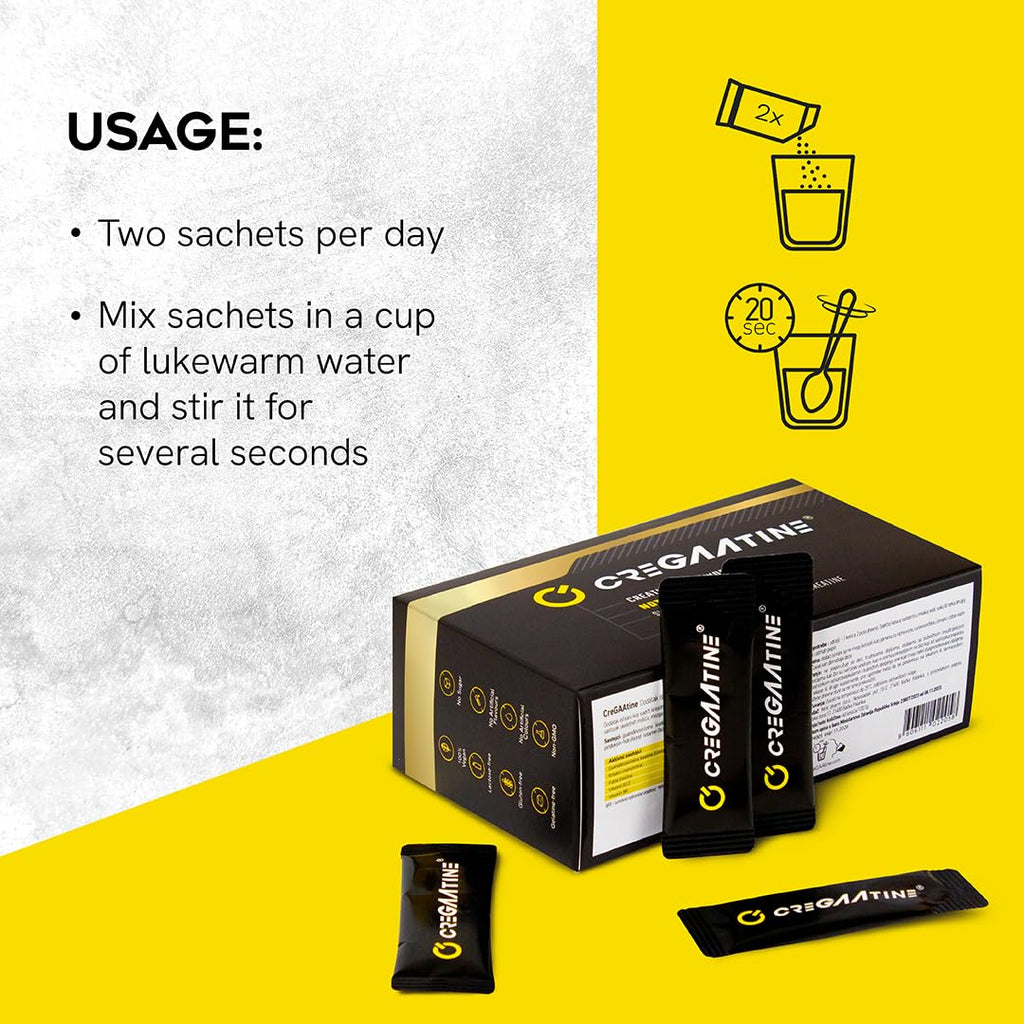 convenient creatine monohydrate sachets