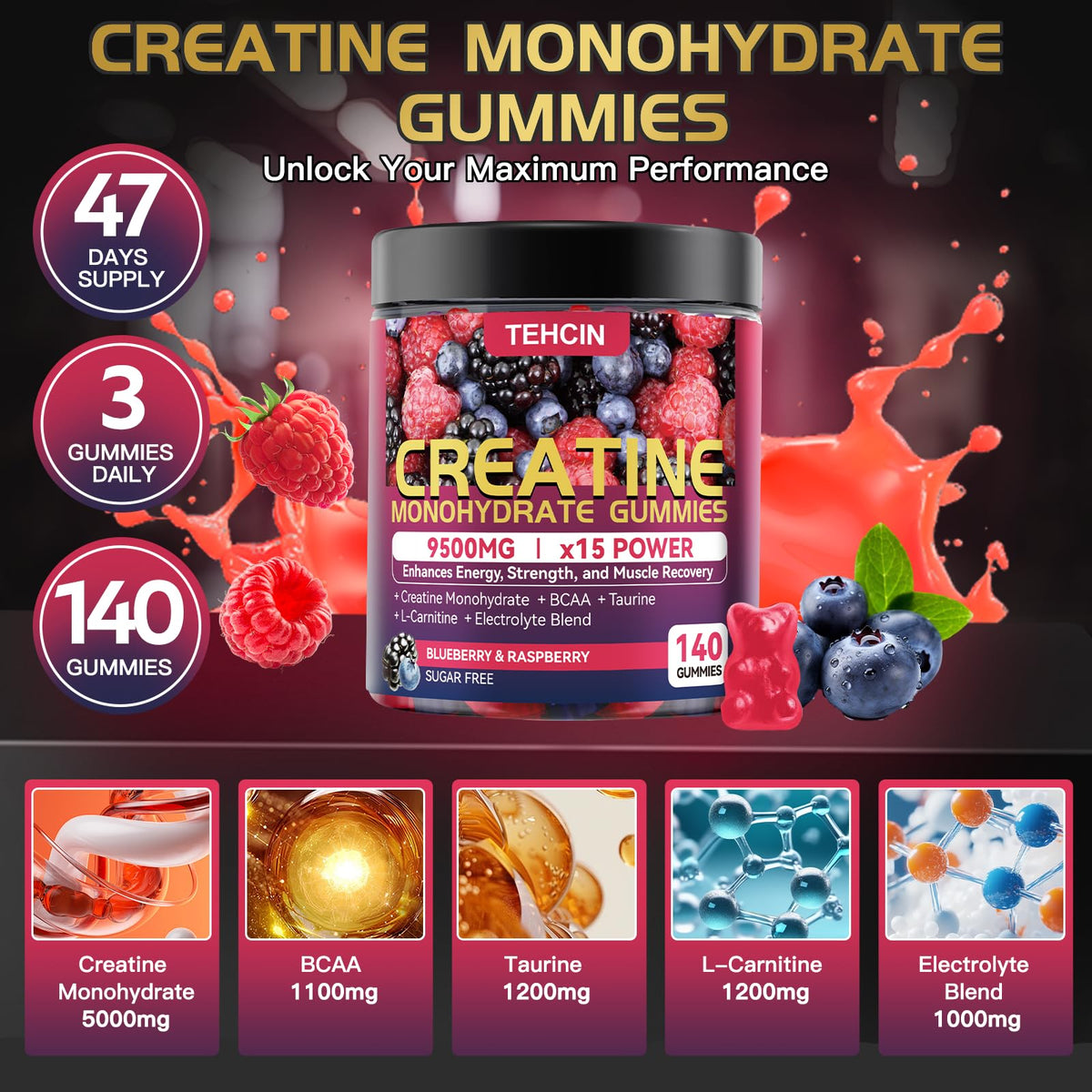 Convenient creatine supplement for athletes