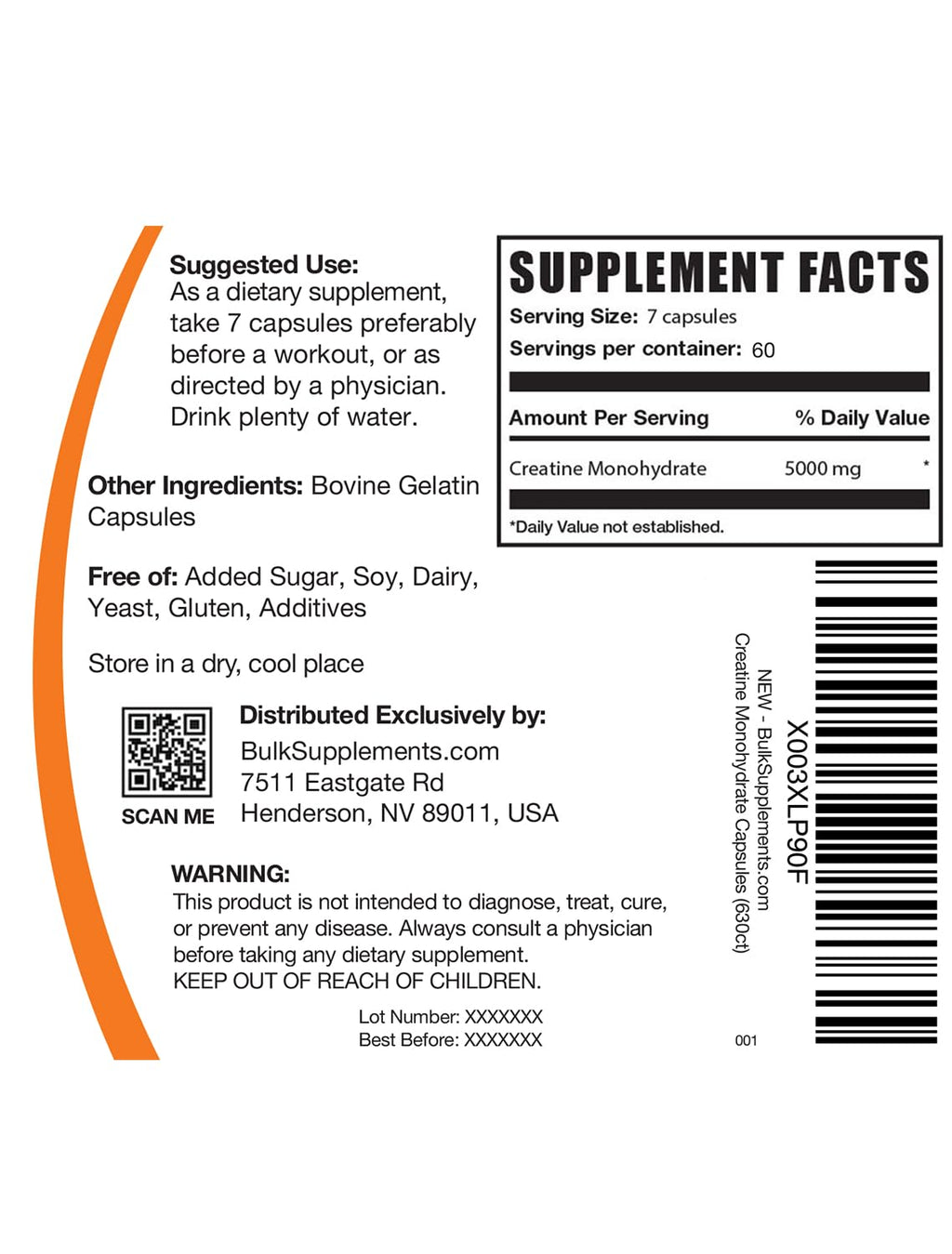 convenient creatine supplement in capsules