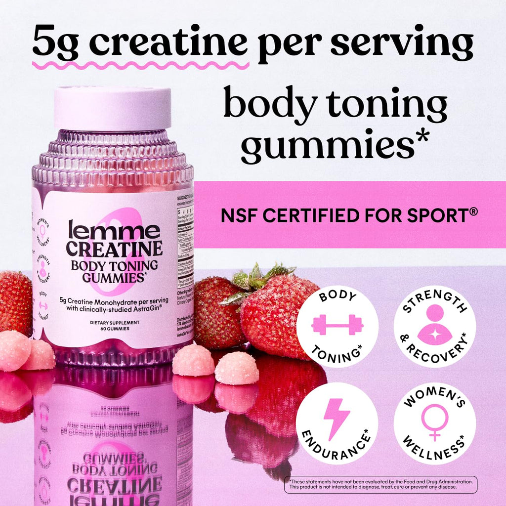 Convenient creatine supplement in gummies