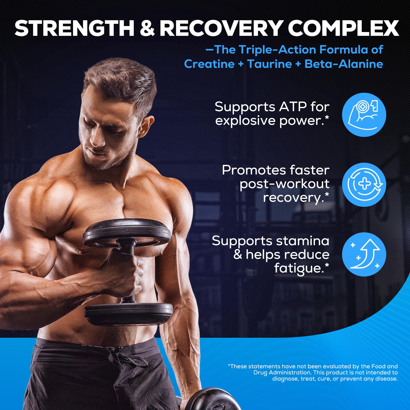 Convenient creatine supplement in gummies