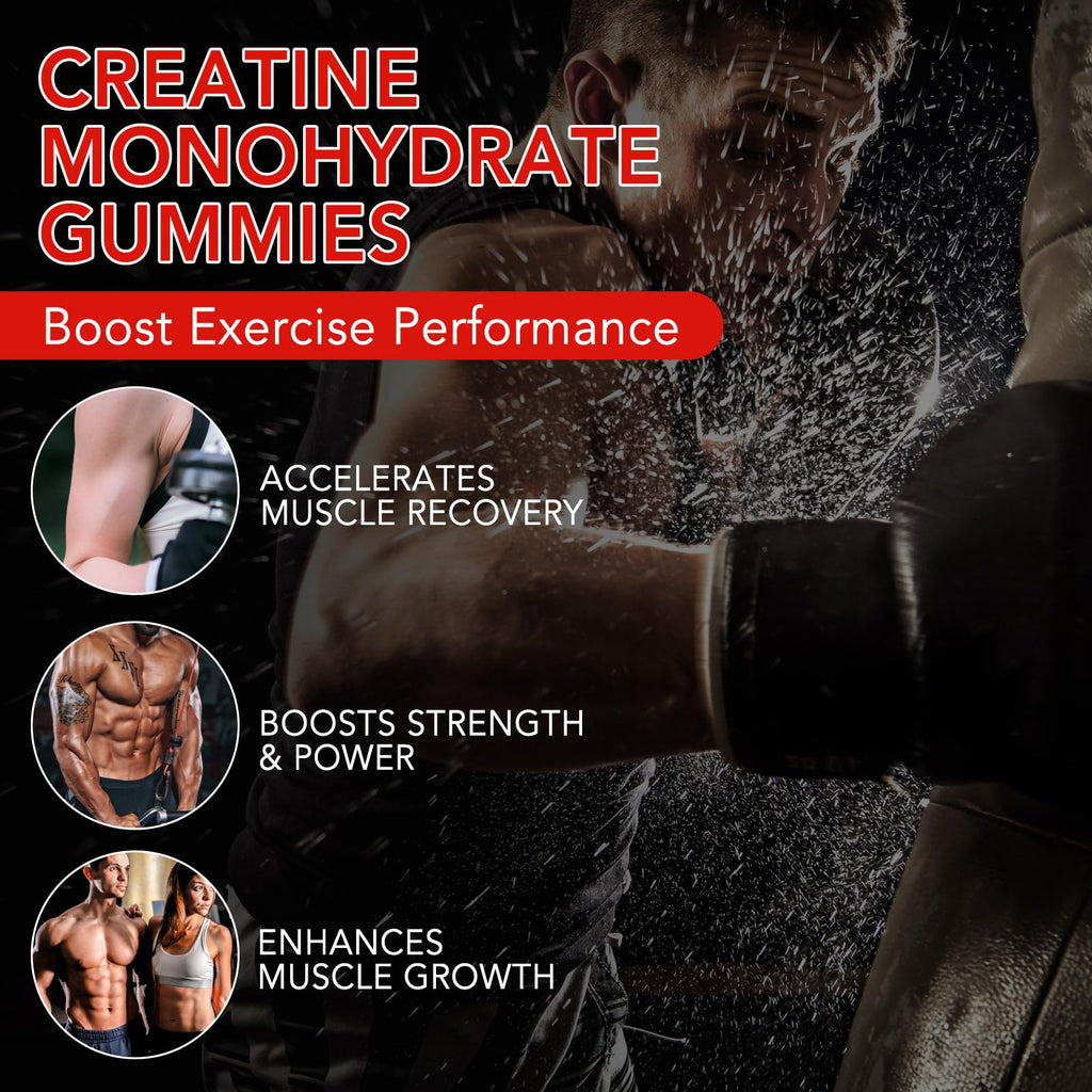 Convenient creatine supplement in gummies