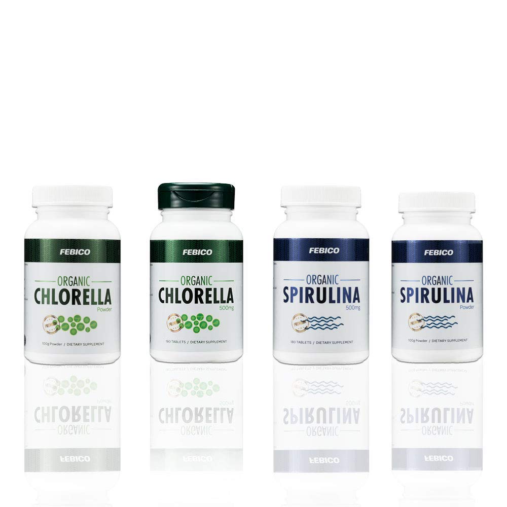 Convenient daily spirulina vitamins