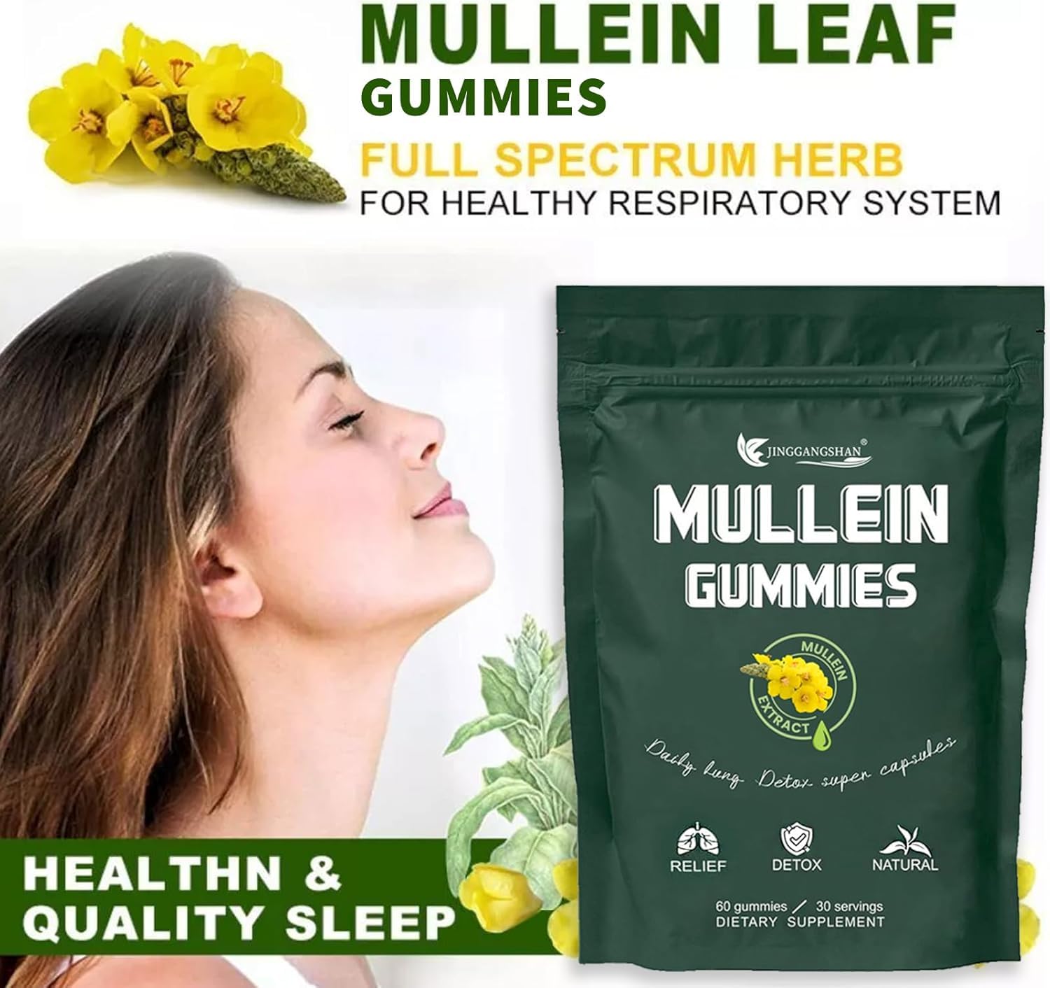 Convenient daily supplement for lung health