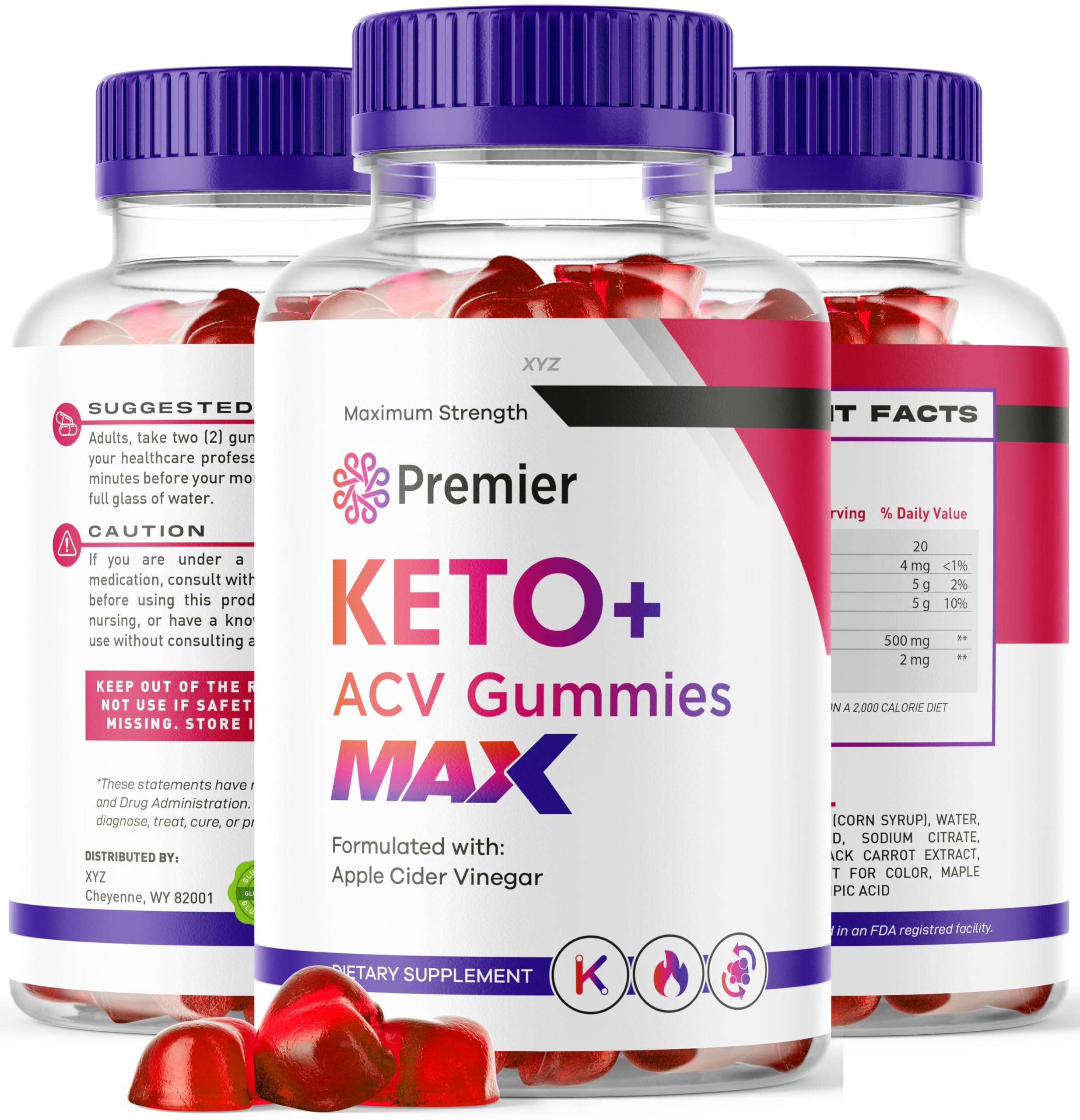 Convenient daily supplements in gummy format