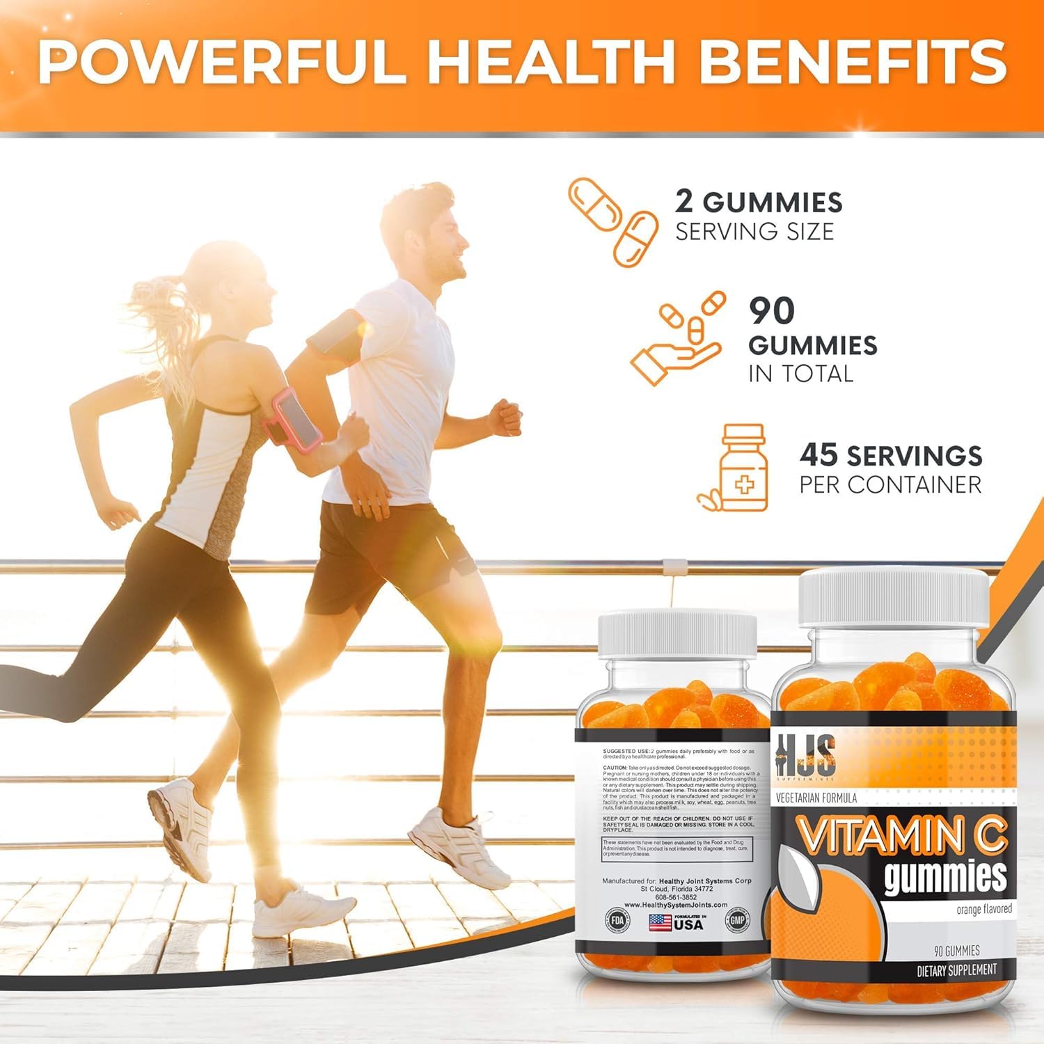 Convenient daily vitamin C gummies