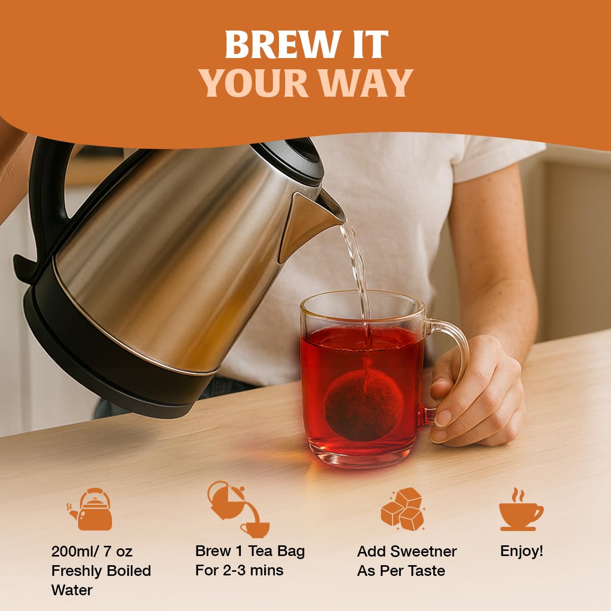 convenient Earl Grey tea bags for travel