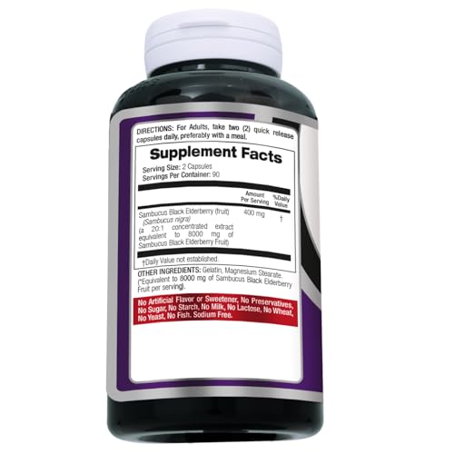 convenient elderberry capsules for immunity