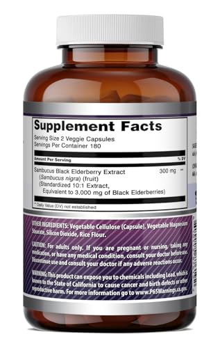 Convenient elderberry capsules for on-the-go