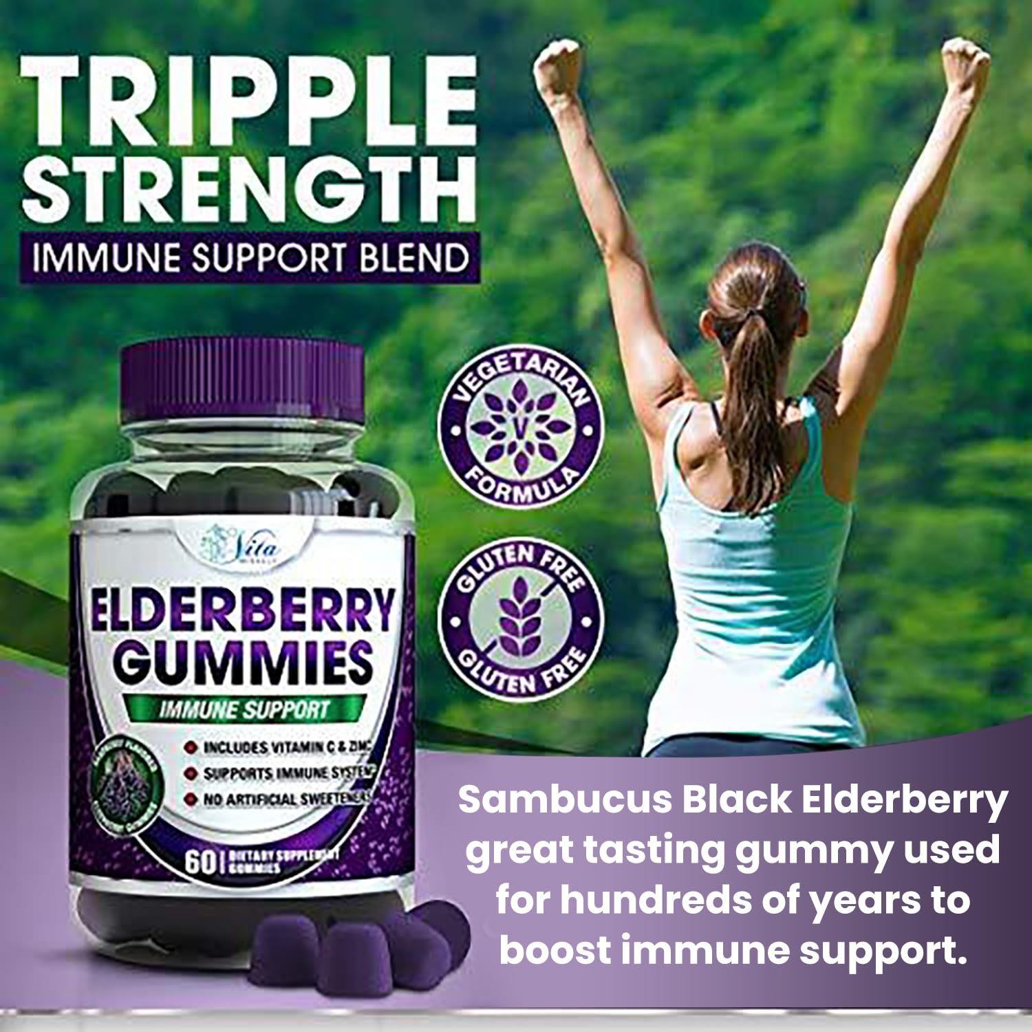 convenient elderberry gummies for on-the-go