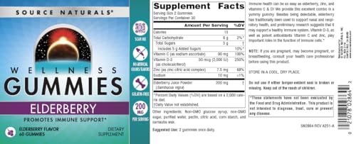 Convenient elderberry gummies for on-the-go