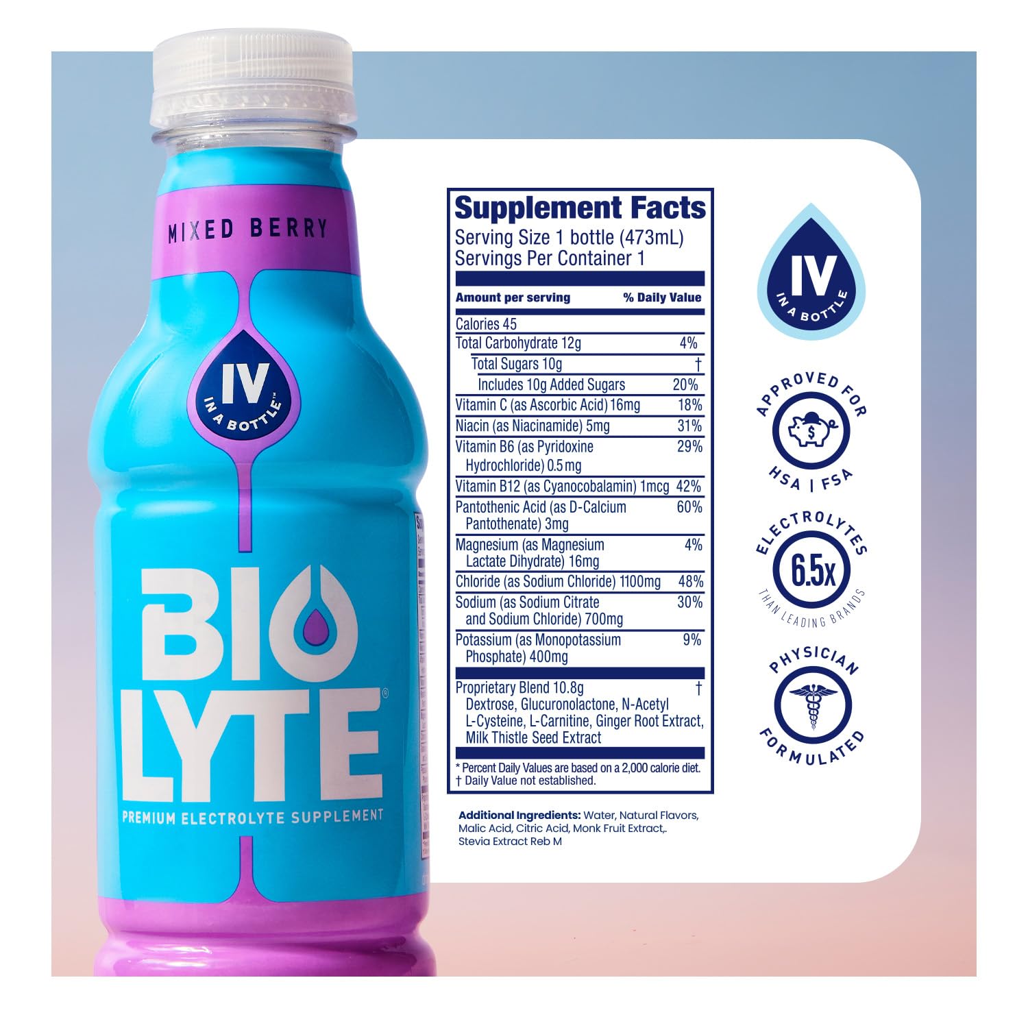 convenient electrolyte drink for workouts
