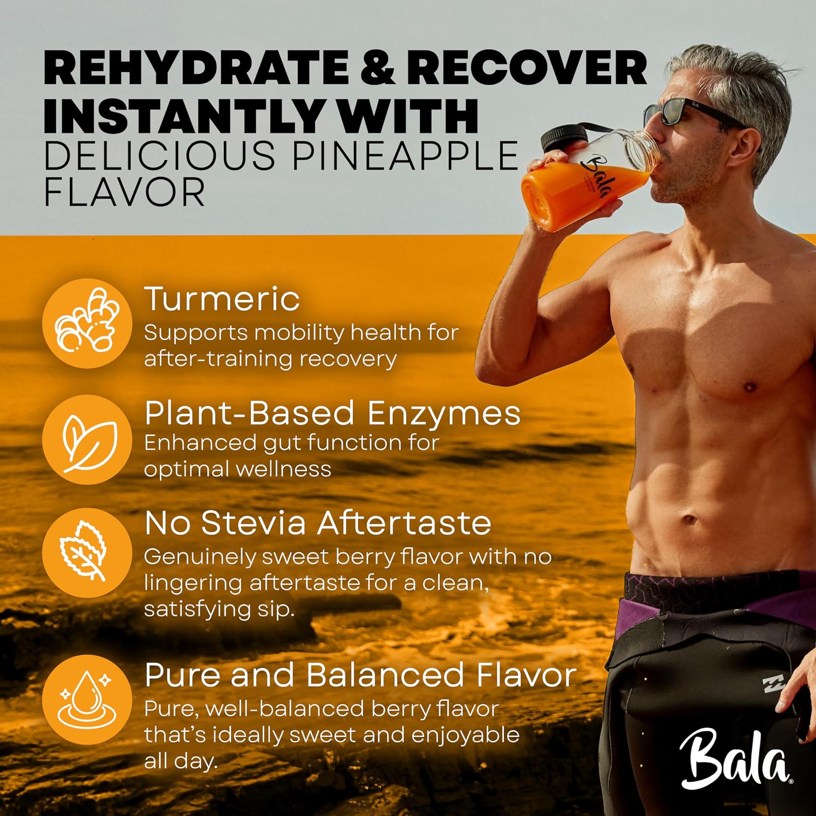 Convenient electrolyte mix for workouts