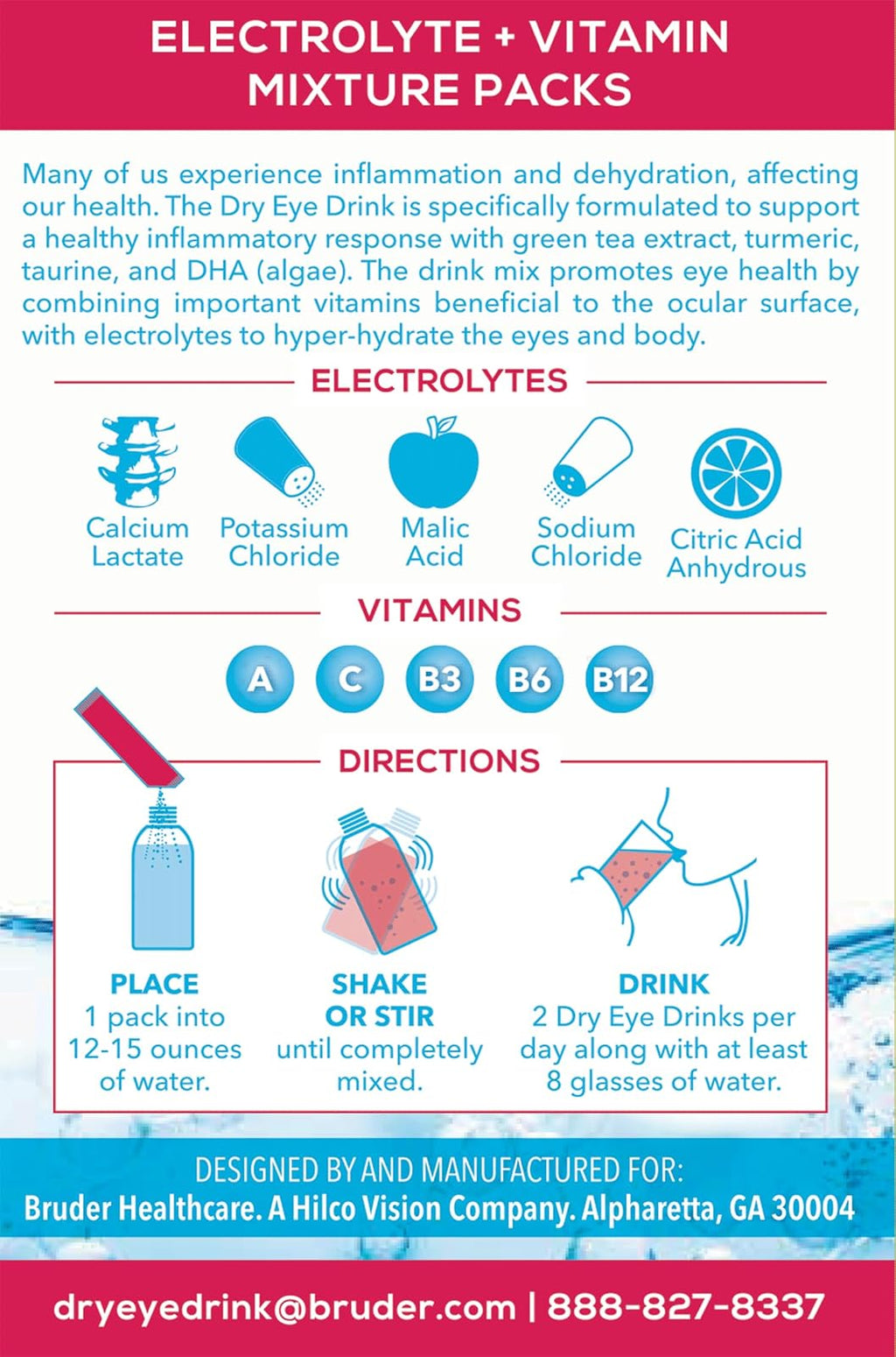convenient electrolyte packets for hydration
