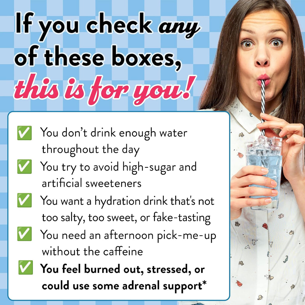 Convenient electrolyte packets for on-the-go