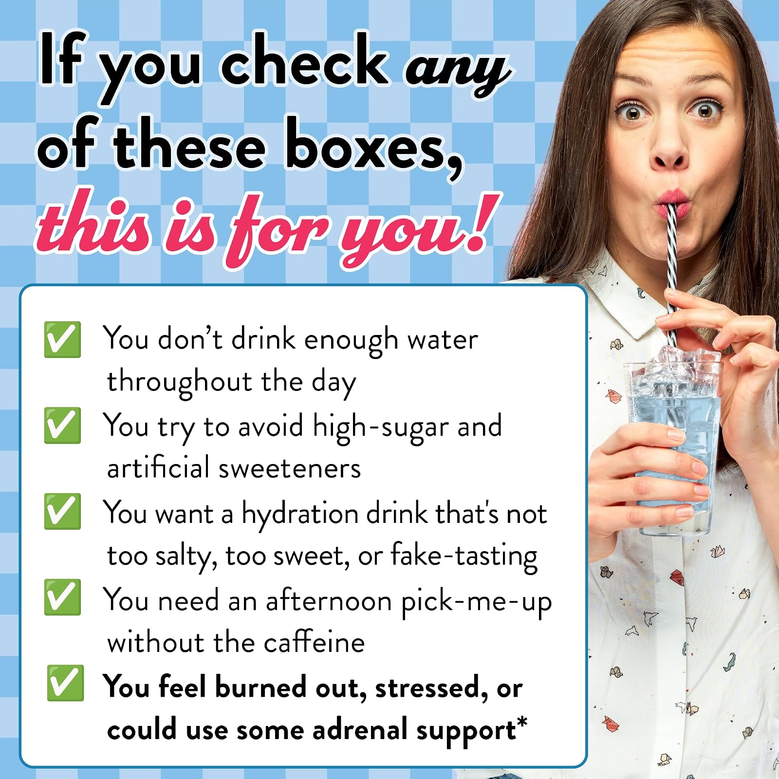 Convenient electrolyte packets for on-the-go