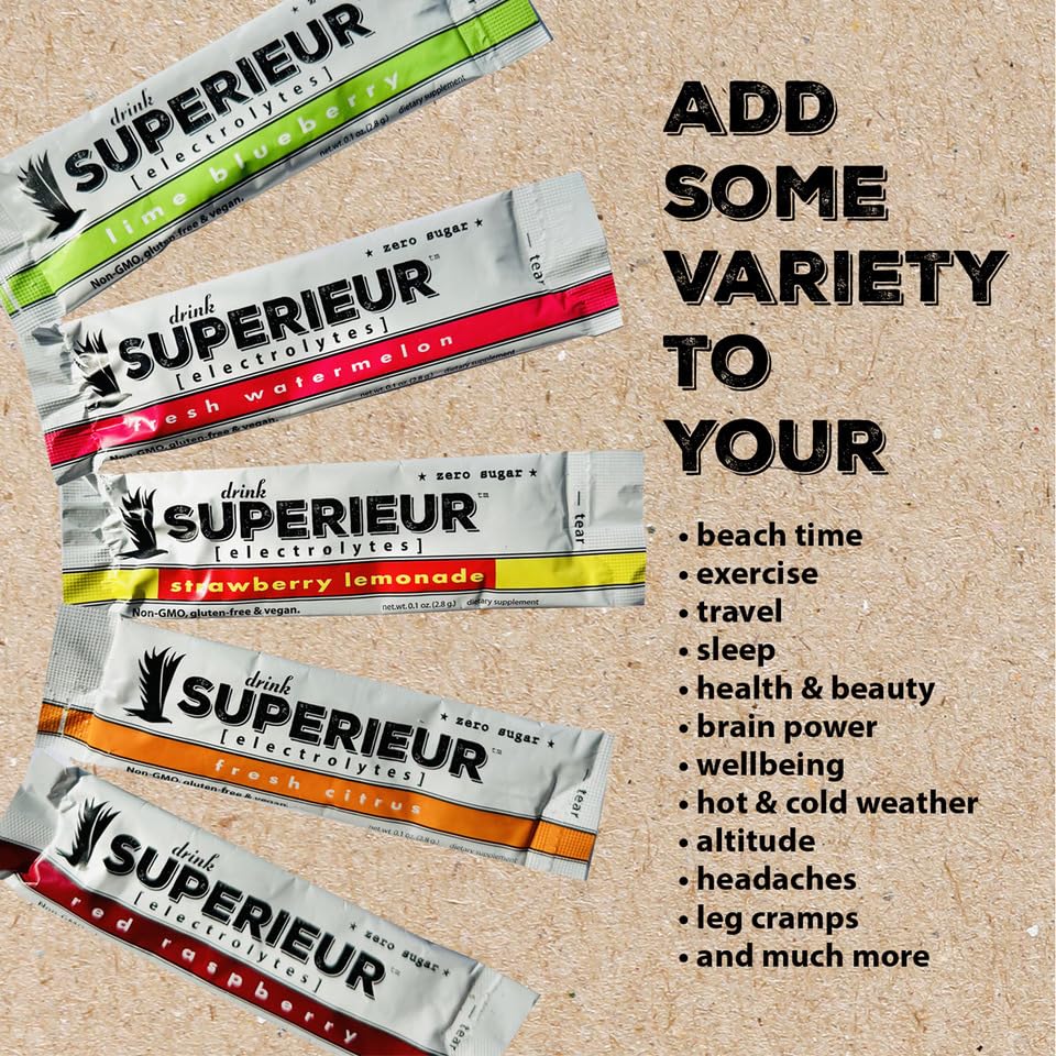convenient electrolyte packets for travel