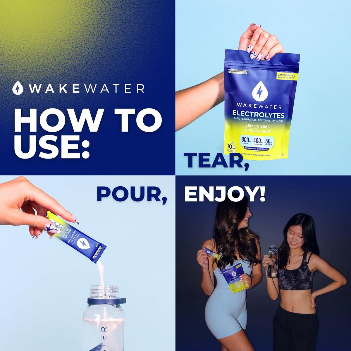 Convenient electrolyte packets for travel