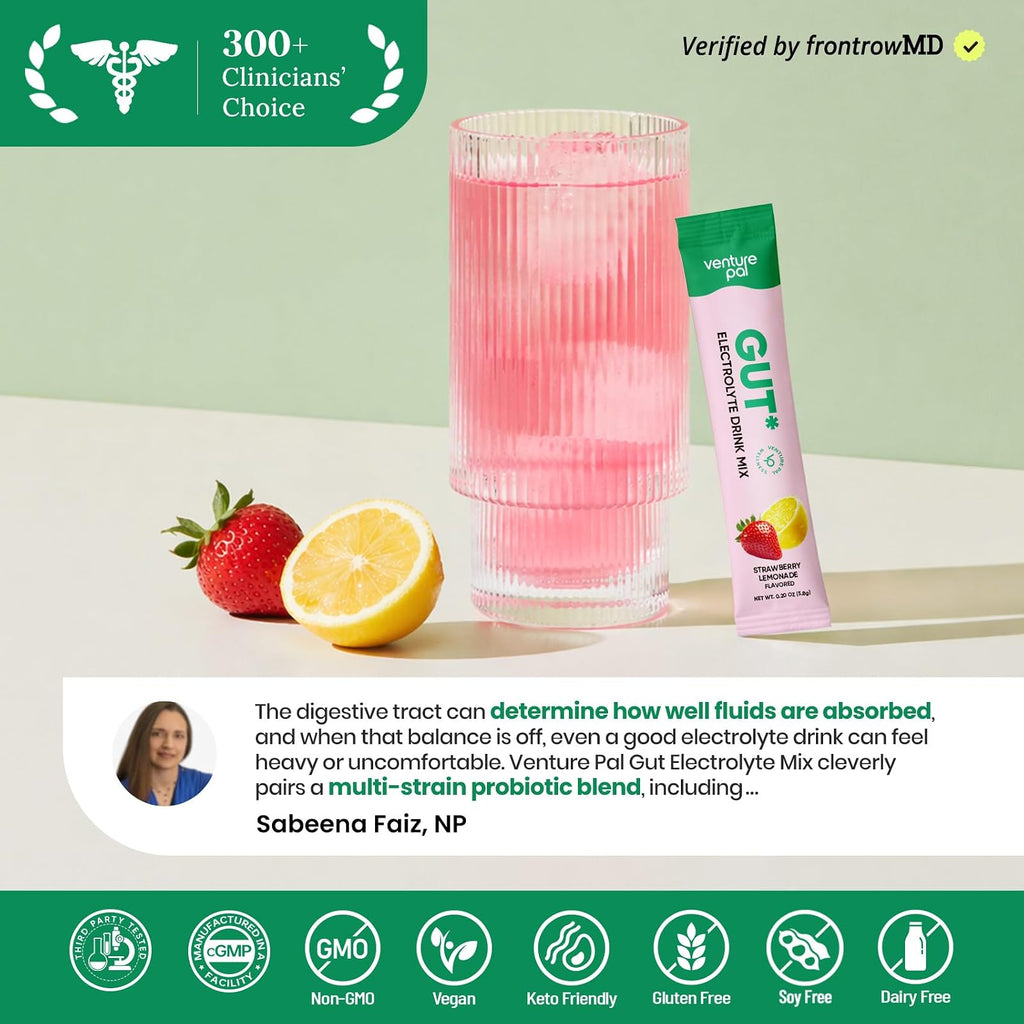 Convenient electrolyte packets for travel