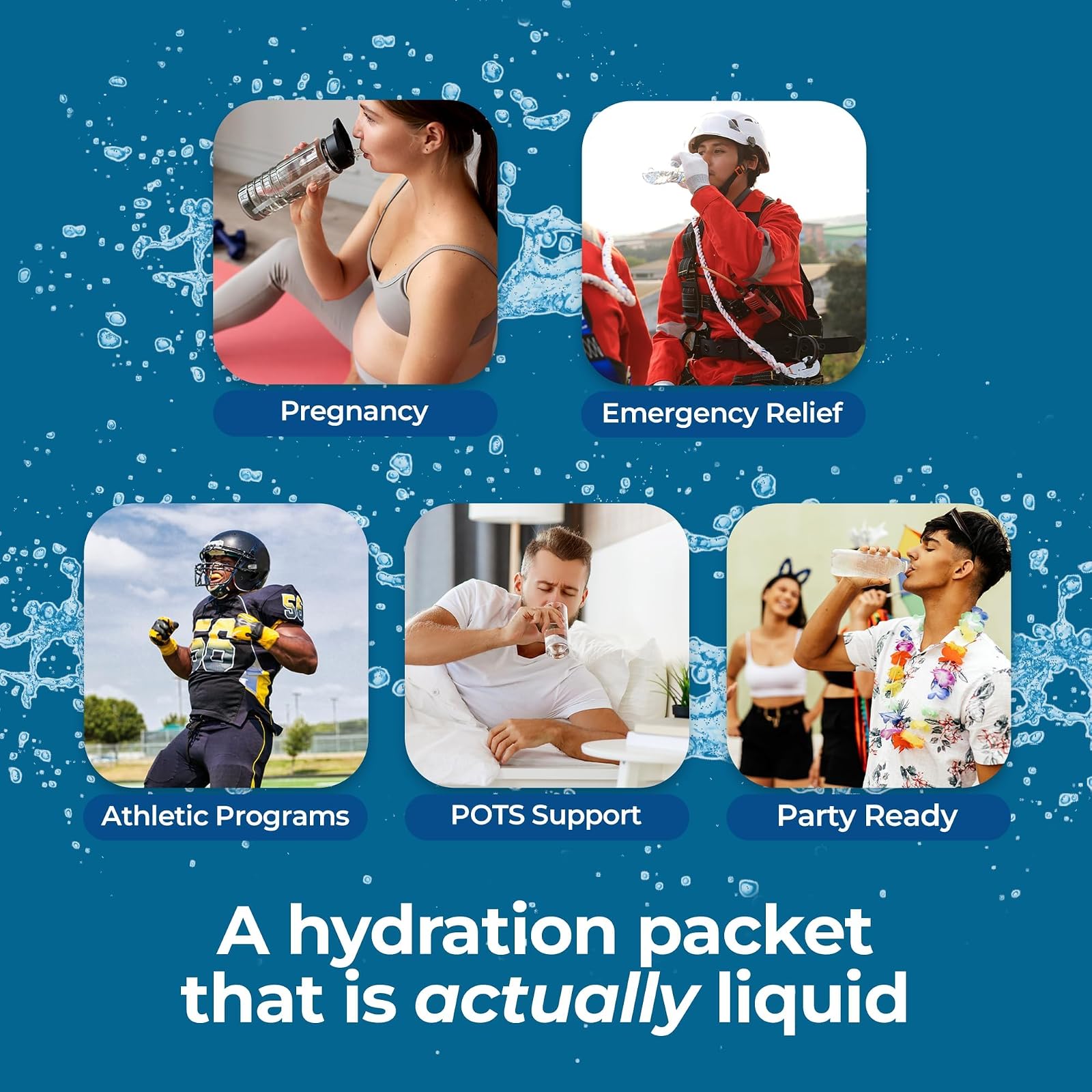 Convenient electrolyte packets for travel