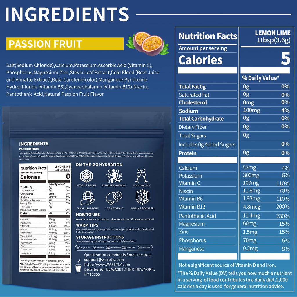 convenient electrolyte packets for travel