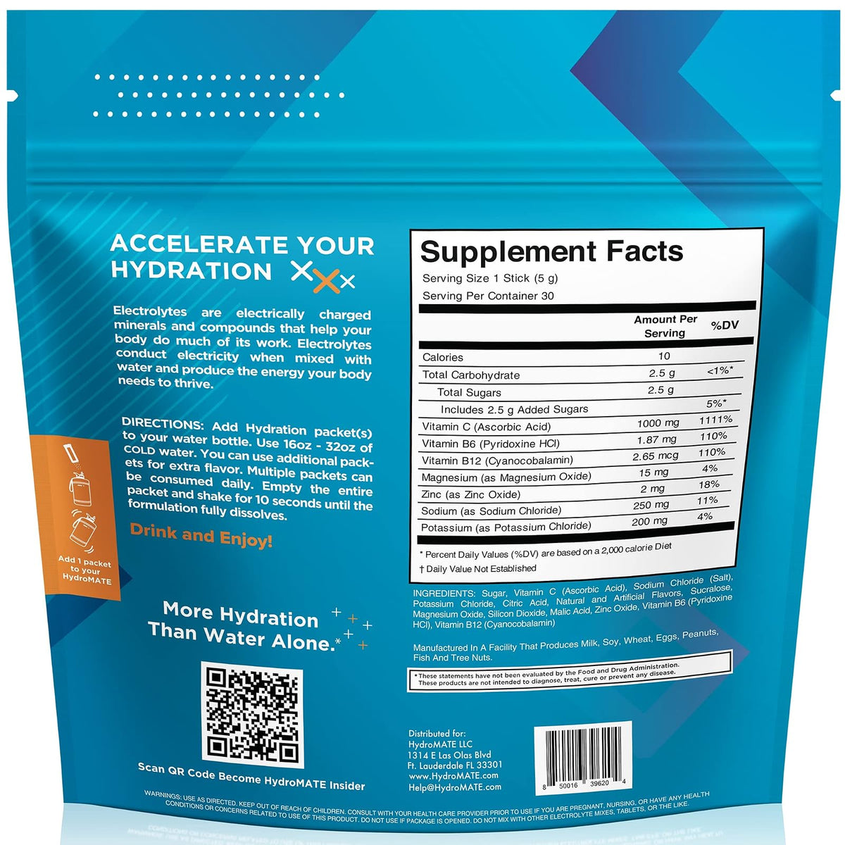 convenient electrolyte packets for travel