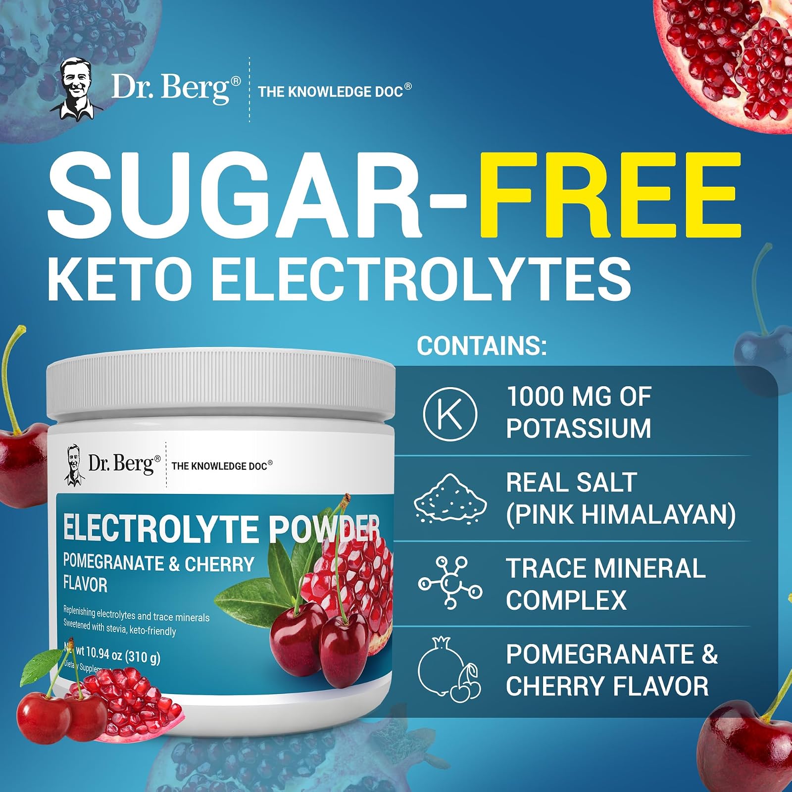 Convenient electrolyte powder for active lifestyle