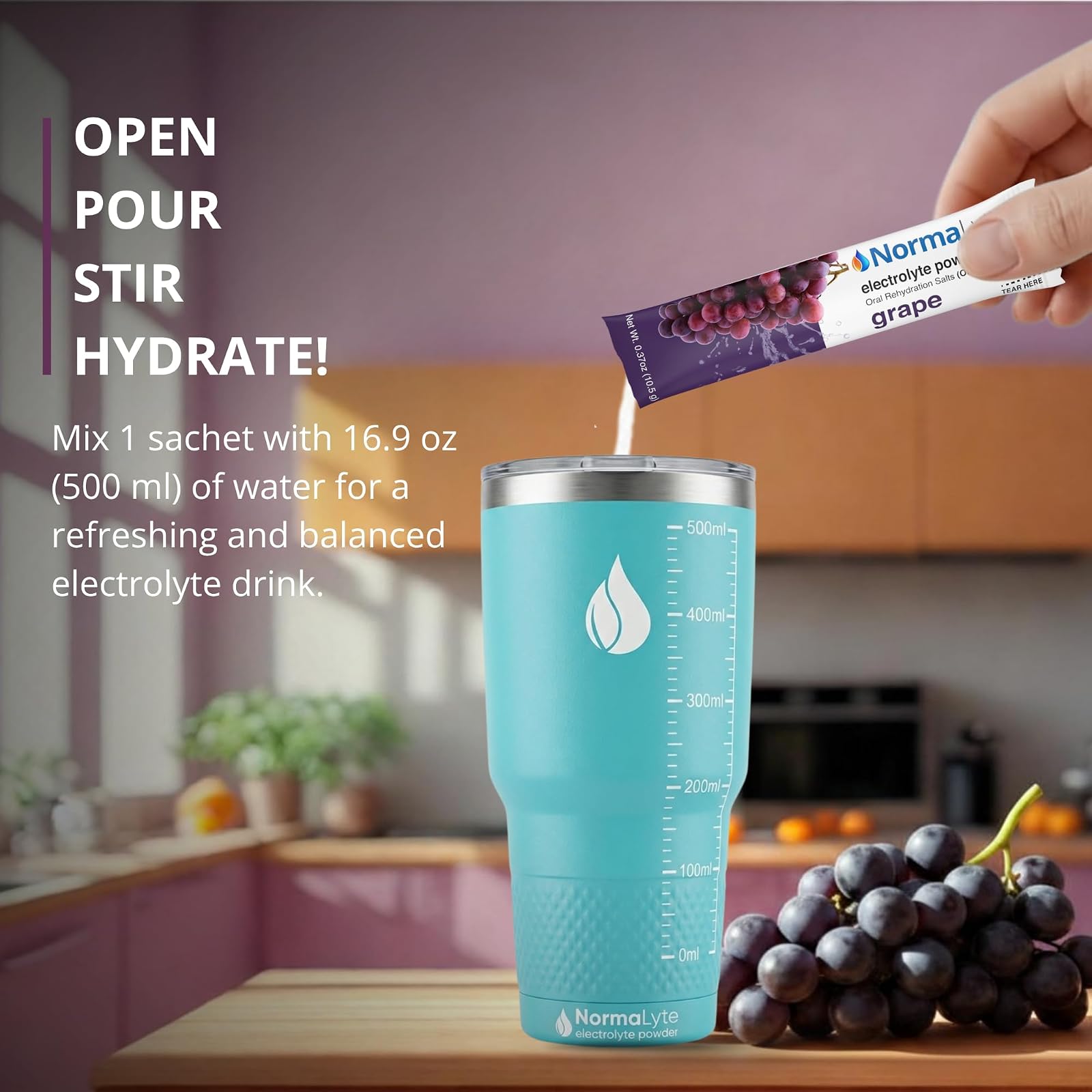 convenient electrolyte powder for travel