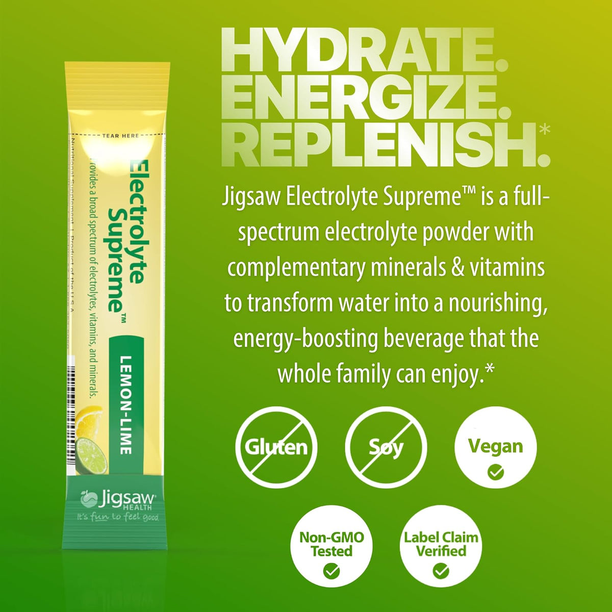 Convenient electrolyte powder on-the-go